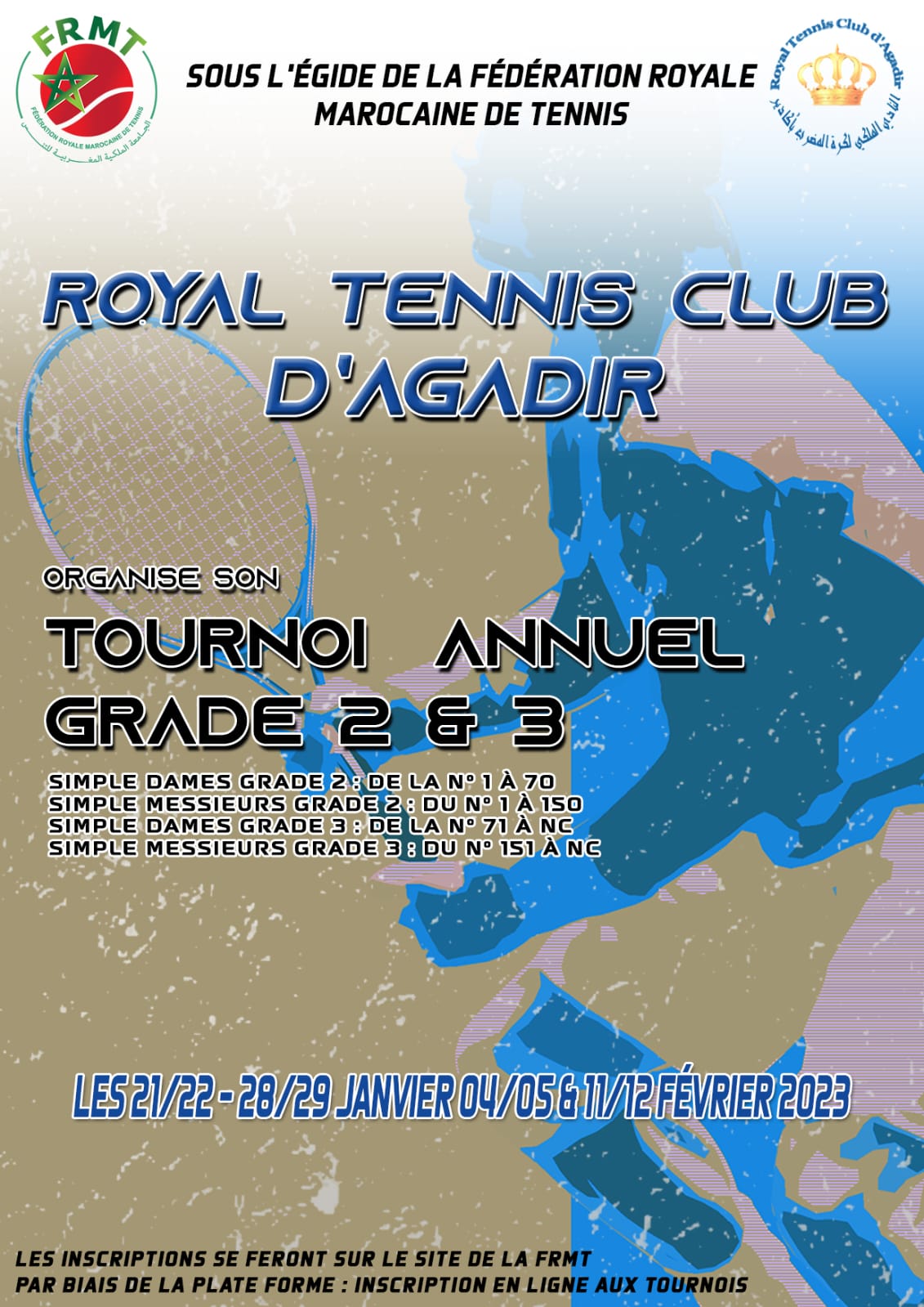 Affiche Tournoi RTCA Grade 2 et Grade 3 – FRMT